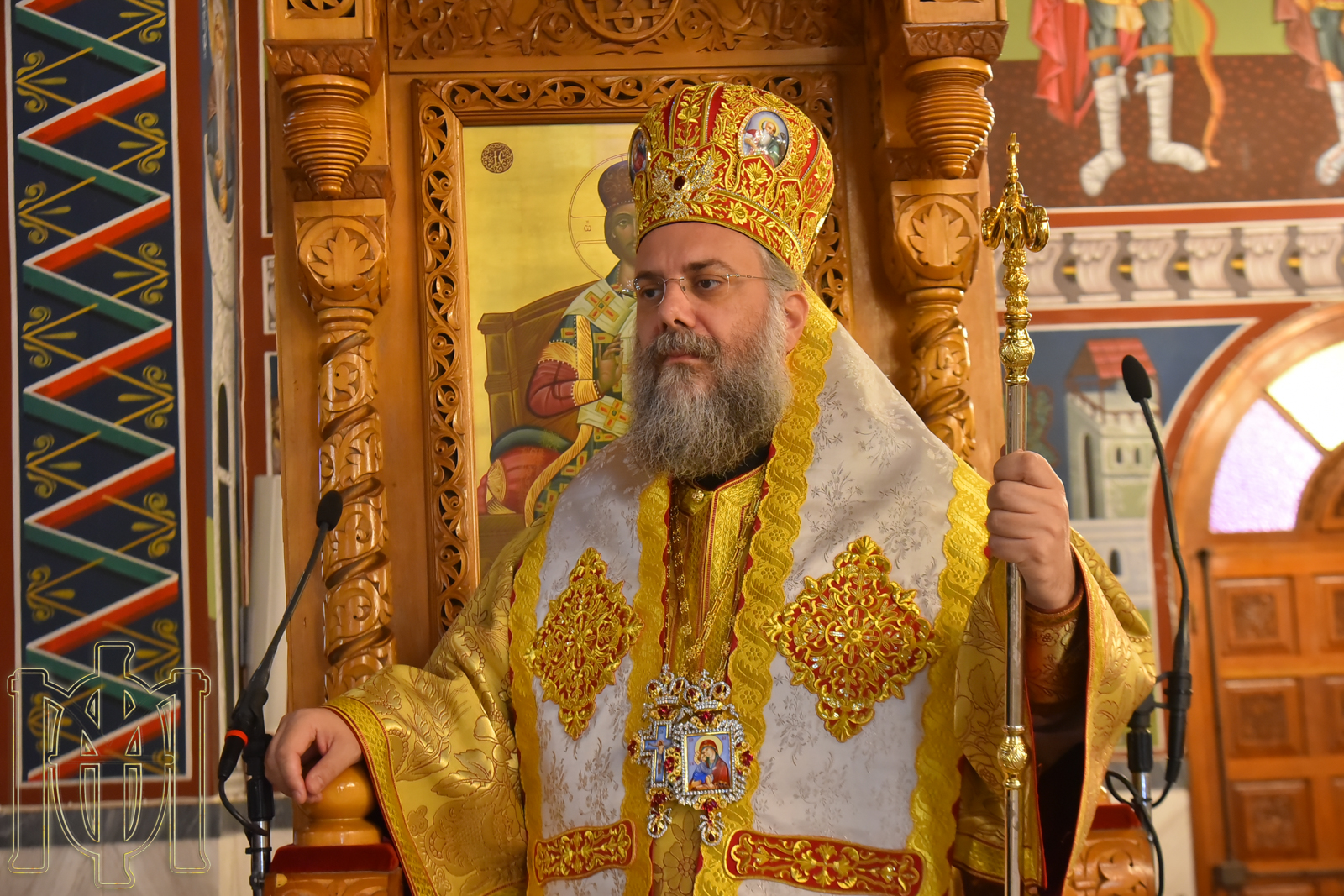 Ο Σεπτός μας ποιμενάρχης κ. Χρυσόστομος στον Πανηγυρίζοντα Ιερό Ναό ...